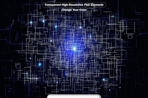 Abstract Technology Big Data Visualization Futuristic Space Infographic