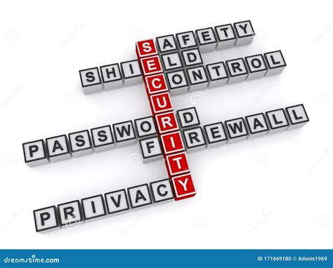 Security Safety Shield Control Password Firewall Privacy Stock Illustration Illustration Of