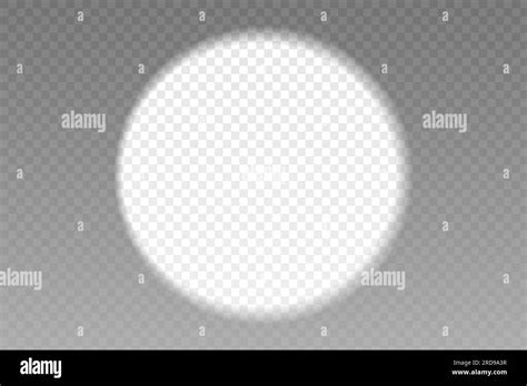 Round Shadow Spotlight Mockup Lamp Or Lantern Rays Shadow Overlay