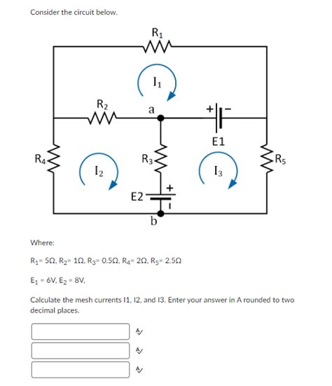 Solved Consider The Circuit Below Where Chegg