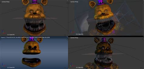 Nightmare Barney Wip 2 Fnaf 4 Blender By Chuizaproductions On