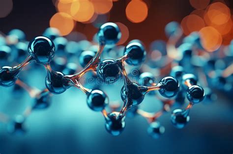 Science Molecular Structure Background With Atom Molecule Medical Concept Stock Illustration