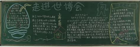 走进上海世博会黑板报合集 共33P 15 黑板报 地理教师网