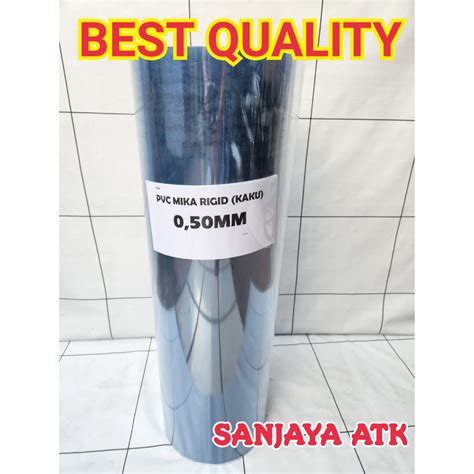 Jual Plastik Mika Kaku Rigid PVC Clear Bening Tebal Mm Lebar Cm Mika Hantaran Kotak