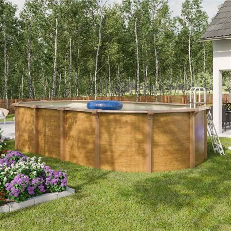 Piscine OSMOSE en métal hors sol ovale 640x395x132cm Trigano