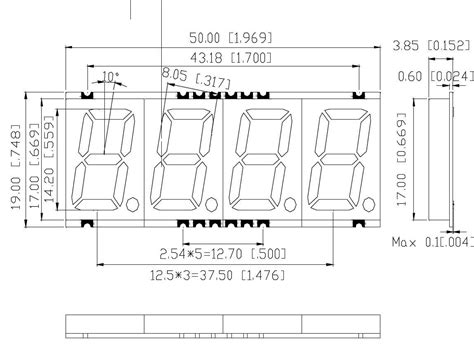0 56 inch four digit 7 segment smd led display smd led display and 0