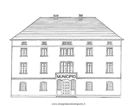 Disegno Municipio Categoria Misti Da Colorare