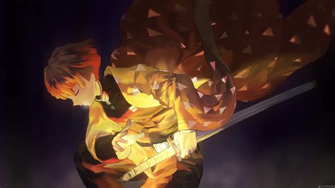 Sleeping Zenitsu Attack Lightining Kimetsu No Yaiba Live Wallpaper 1920x1080