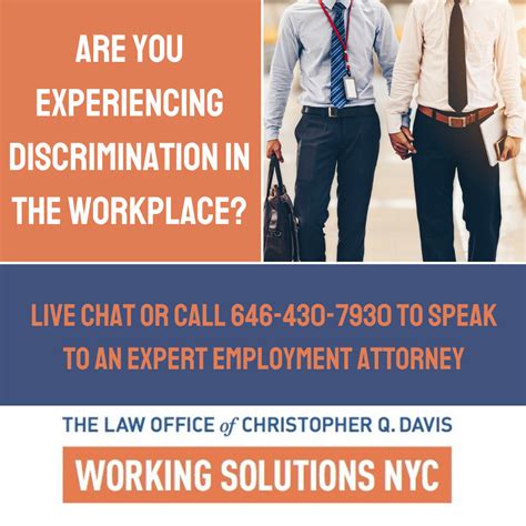 Are You Experiencing Discrimination In The Workplace Chat Or Call Us