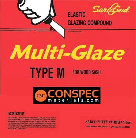 Sarco Putty Sarco Multi Glaze Window Glazing Putty Type M Conspec