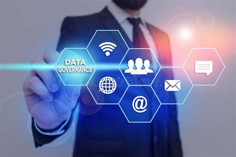 Word Writing Text Data Governance Business Concept For General