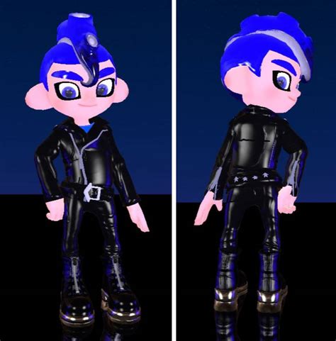 Splatoon Gmod Octo Blues Leather Outfit By Usadude On Deviantart