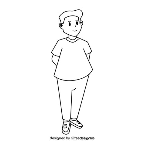 Uncle Drawing Black And White Clipart Free Download