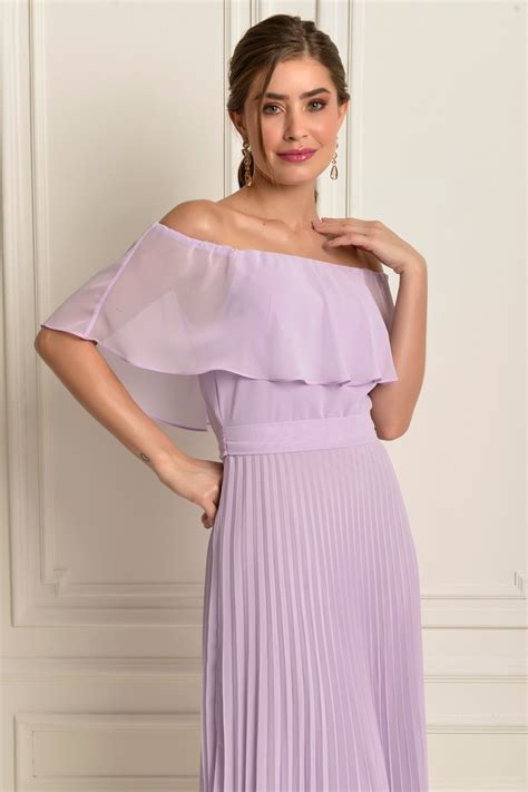 Vestido De Festa Vestido De Festa Lavanda Midi Rafaela Ladydress