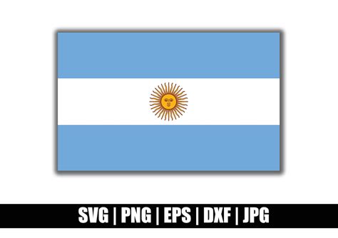 Argentina Flag Svg Png Eps Dxf  Files Clip Art Vector Cricut