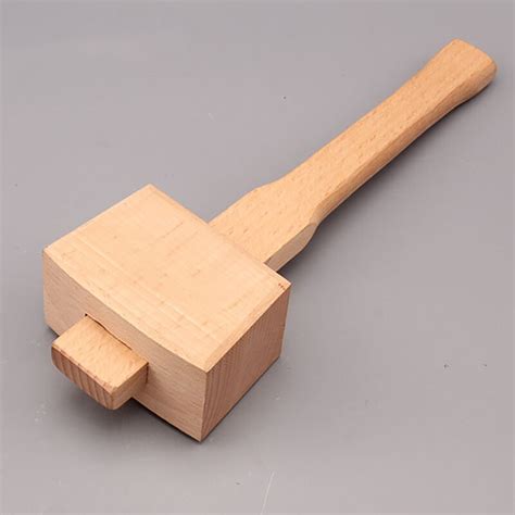 High Hardness Wooden Mallet Hammer Beech Solid Car Vicedeal