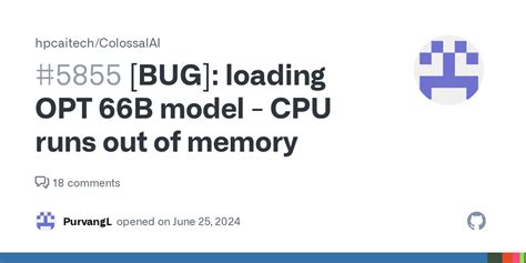 BUG Loading OPT 66B Model CPU Runs Out Of Memory Issue 5855
