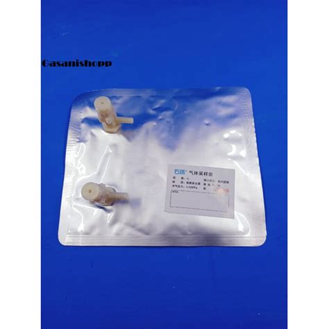 Jual Gas Sampling Bag Alumunium 1 Liter Model Katup Double Kab