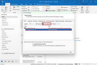 How To Set A New Default Account In Outlook Windows Central