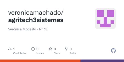Github Veronicamachado Agritech Sistemas Ver Nica Modesto N