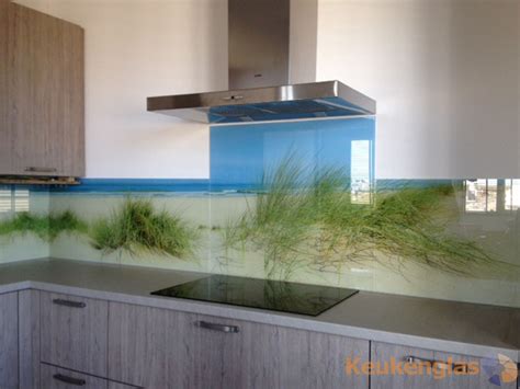 Afbeelding Duinen Op Keuken Achterwand Keukenglas