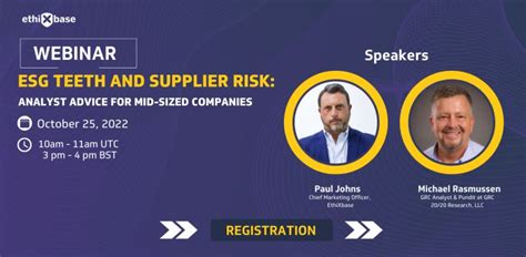 Maryam Bahrami On Linkedin Watch Webinar Esg Teeth And Supplier Risk