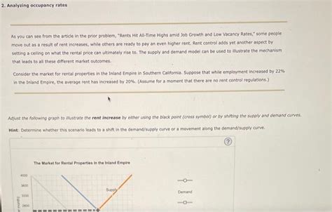Solved 2 Analyzing Occupancy Rates As You Can See From The