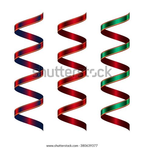 Ribbon Vector Ribbon Colorful Set Stock Vector Royalty Free 380639377