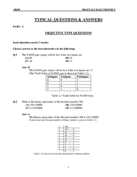 Pdf Typical Questions And Answers Part I Objective Type Questions