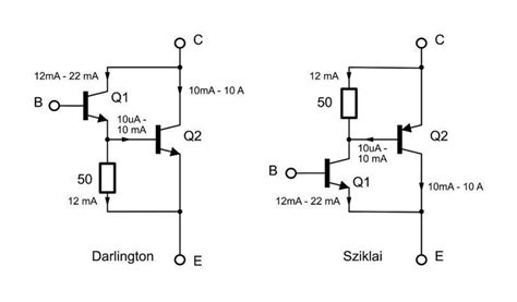 darlington and sziklai pairs electrical e