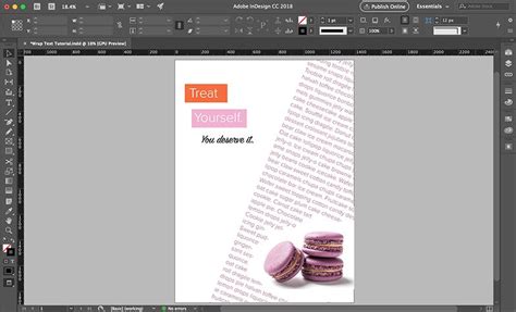 how to wrap text in adobe indesign storyblocks