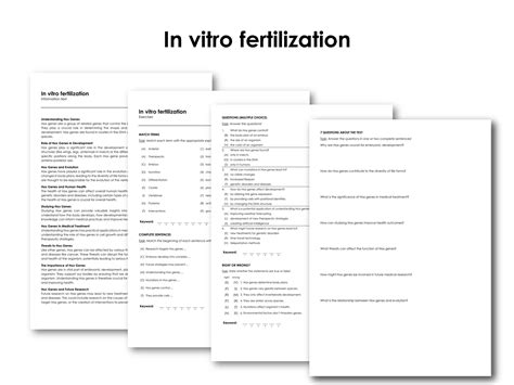 In Vitro Fertilization Made By Teachers