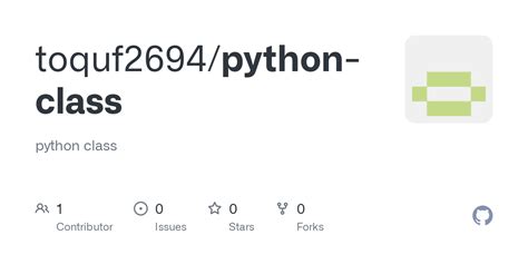 Github Toquf2694python Class Python Class