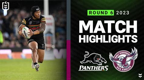 Nrl 2023 Panthers V Sea Eagles Match Highlights Youtube