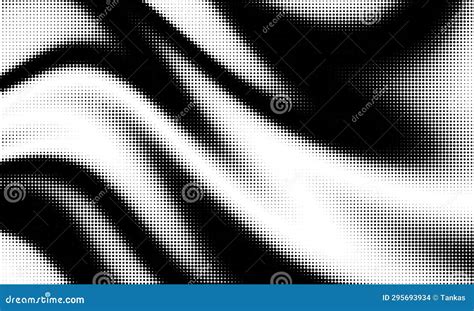 Monochrome Gradient Halftone Dots Background Vector Illustration Big