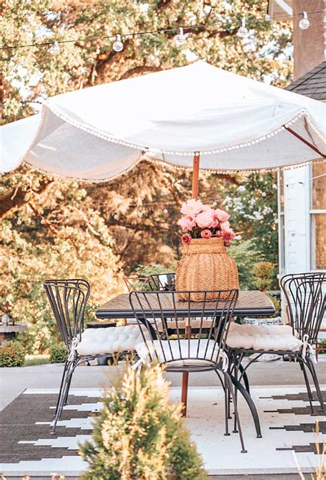 Make Your Own Patio Umbrella Canopy Patio Ideas