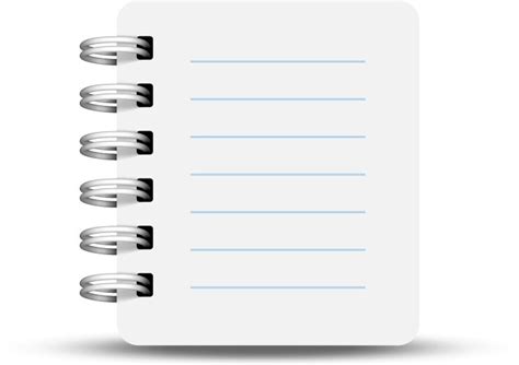 Open Notebook Royalty Free Vector Image VectorStock