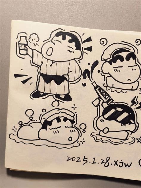 蜡笔小新手抄报简笔画简单（10张） 简笔画图片大全