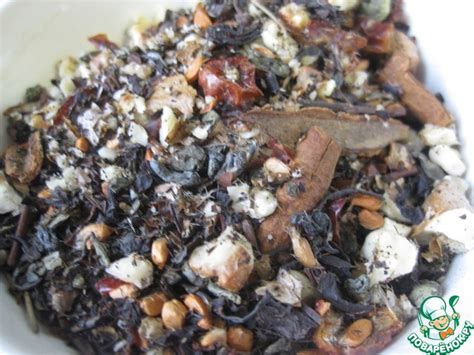 Чай с шиповником и грецким орехом – кулинарный рецепт