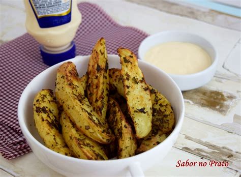 Batata Rústica Assada Super Fácil Sabor No Prato