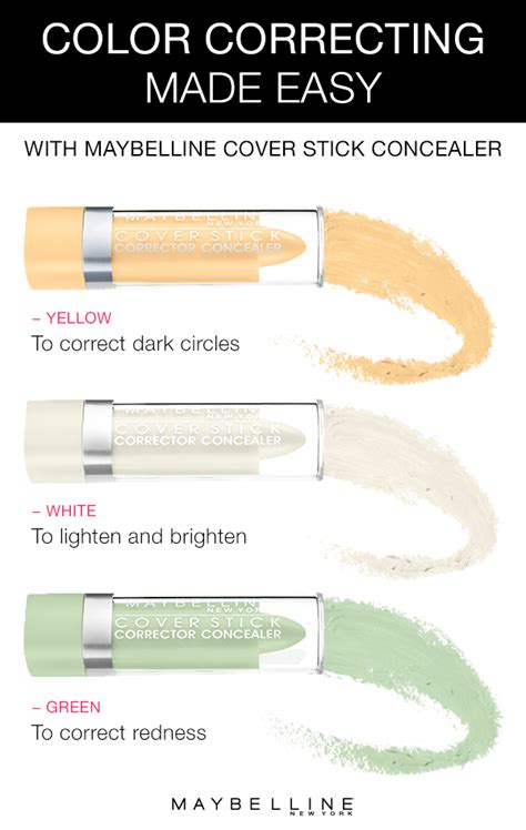 Cover Stick Corrector Concealer Face Makeup Maybelline Skin