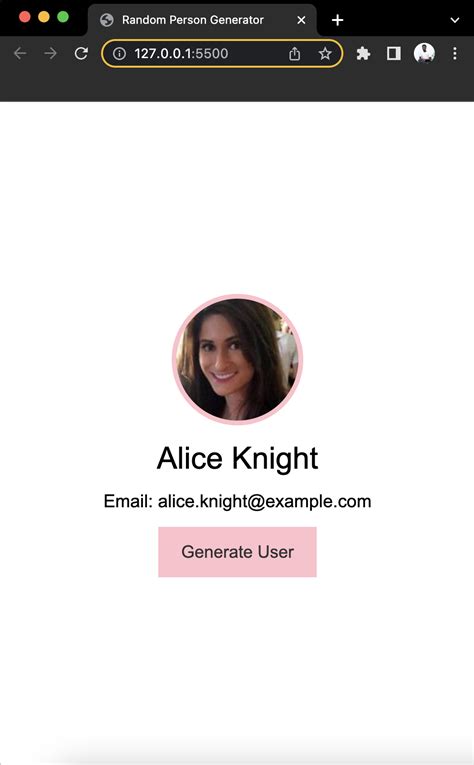 Github Denisbiwottrandom Person Generator Simple Project Written In