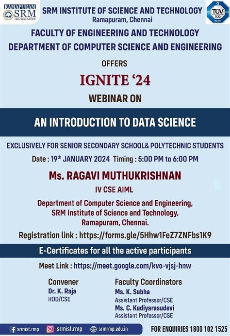 An Introduction To Data Science Srm Ramapuram Srmist Ramapuram