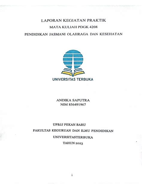 Laporan Kegiatan Praktek Dan Surat Supervisor Rekap Nilai Praktek Mata