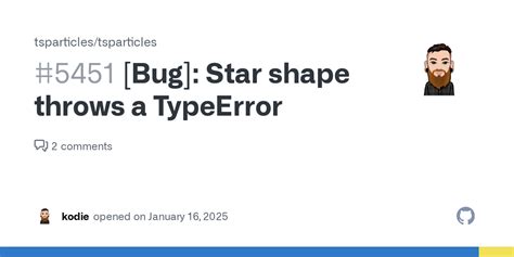 Bug Star Shape Throws A Typeerror · Issue 5451 · Tsparticles