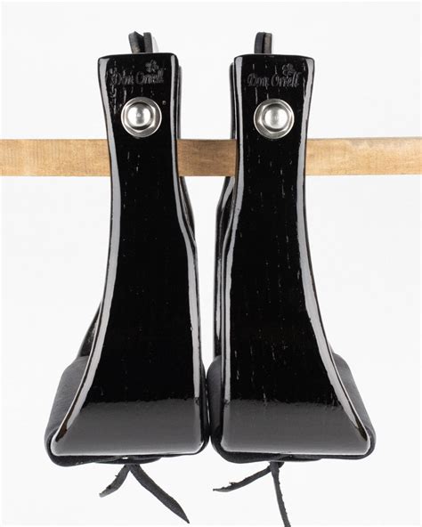 Angled Offset 3 Gloss Black Don Orrell Stirrups