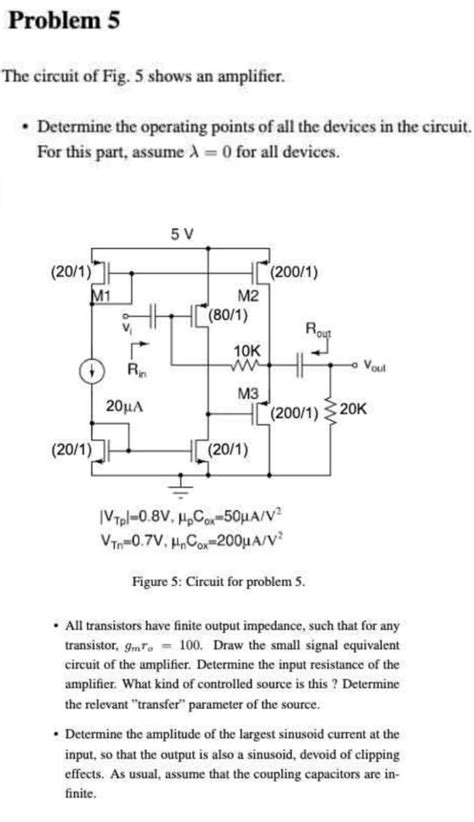 Solved Problem The Circuit Of Fig Shows An Chegg