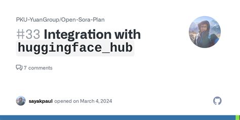 Integration With Huggingface Hub Issue Pku Yuangroup Open Sora Plan Github
