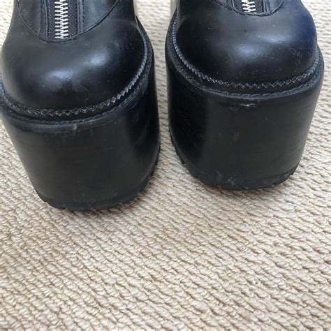 Killstar Pentagram Boots Killstar Goth Black Depop