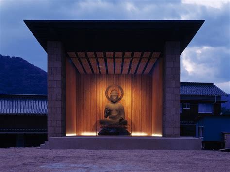KENCHIKU on Twitter 安養寺木造阿弥陀如来坐像収蔵施設 隈研吾建築都市設計事務所